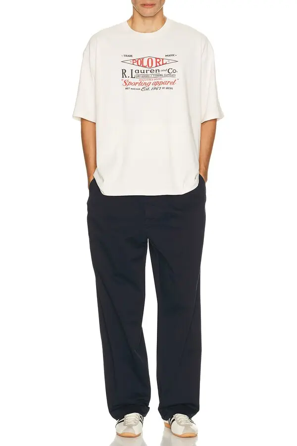Polo Ralph Lauren Sporting Graphic T-shirt In White