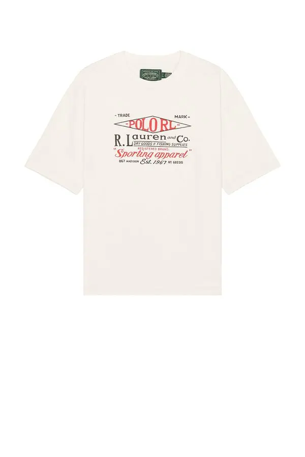 Polo Ralph Lauren Sporting Graphic T-shirt In White