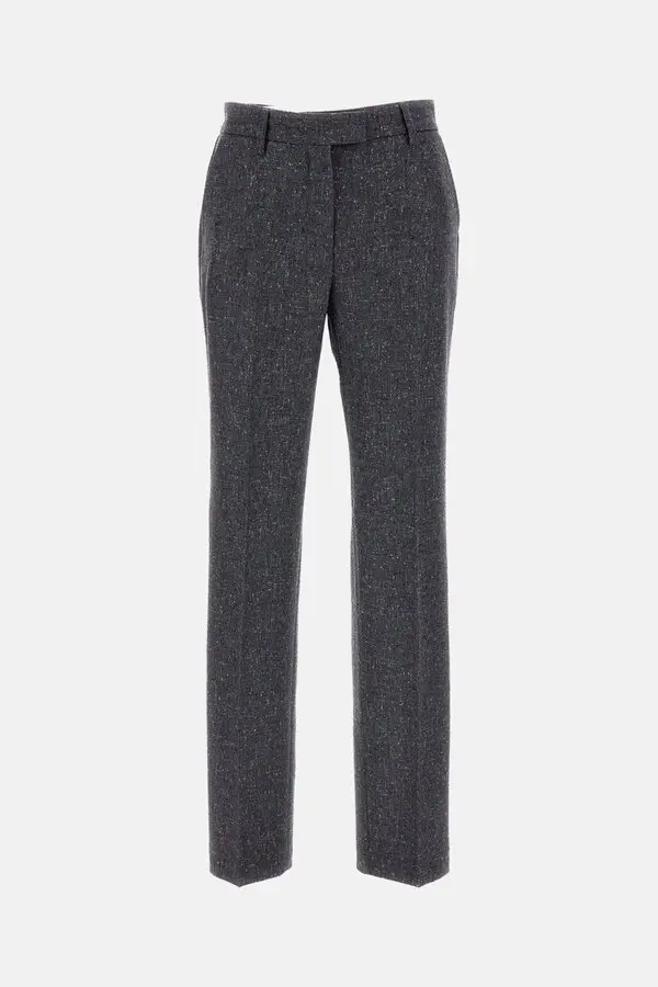 Alberto Biani Pantaloni Slim In Lana - Grey