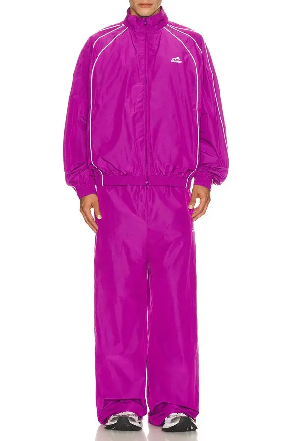Balenciaga Tracksuit Jacket In Purple