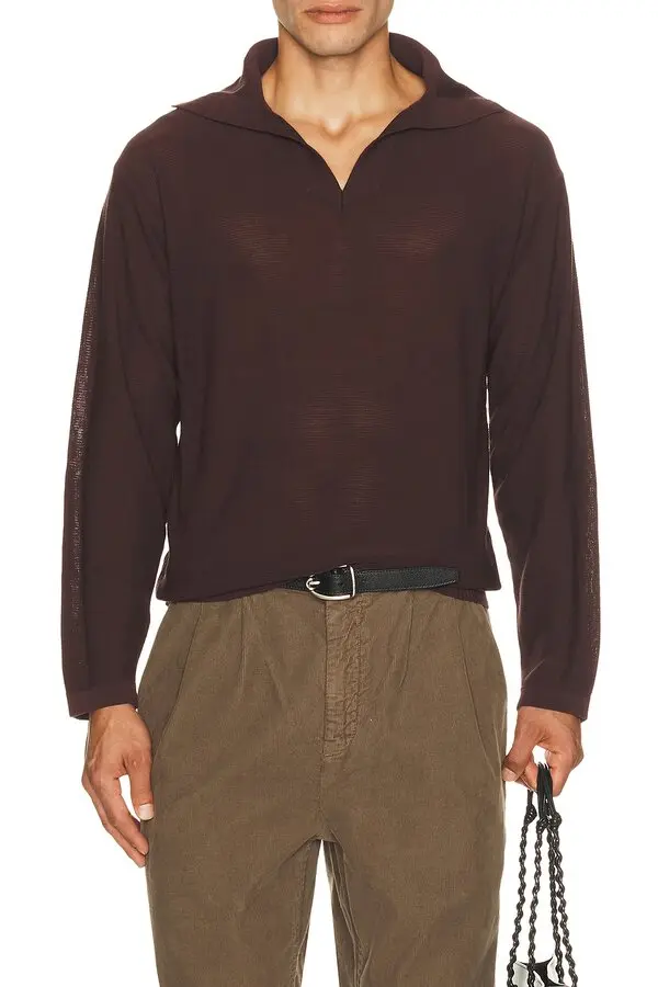 BODE Boxy Polo Long Sleeve