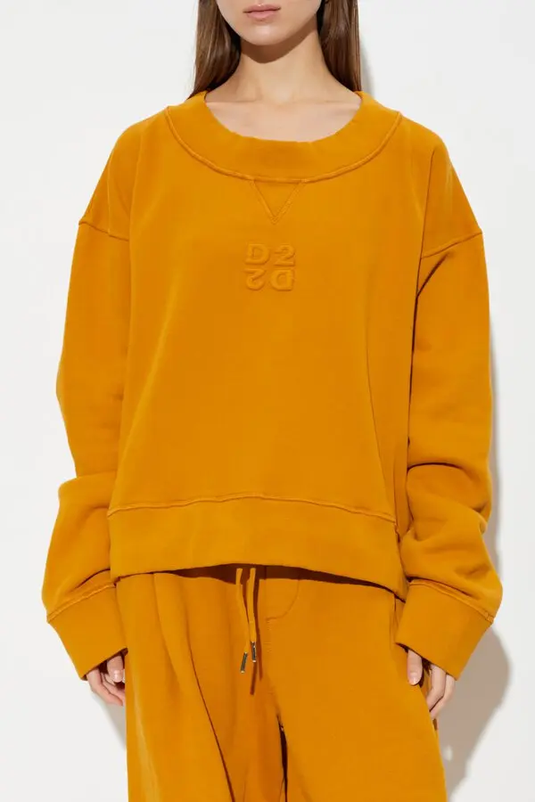Dsquared2 Cotton Sweatshirt With Embroidered Logo