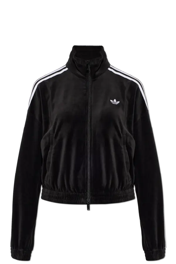 ADIDAS ORIGINALS Velour Sweatshirt - Black