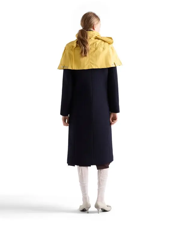 Prada Double-breasted Shetland Wool Coat