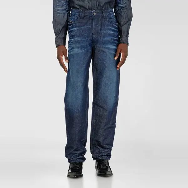 DIESEL® Regular Jeans High Waist 1991 D-voeed, Dark Button Fly - Blue