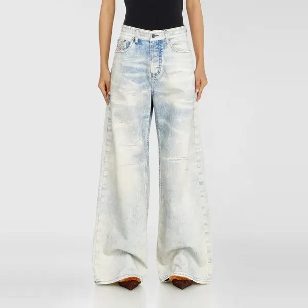 DIESEL® Relaxed Jeans Low Waist 1996 D-sire, Light Button Fly - Blue