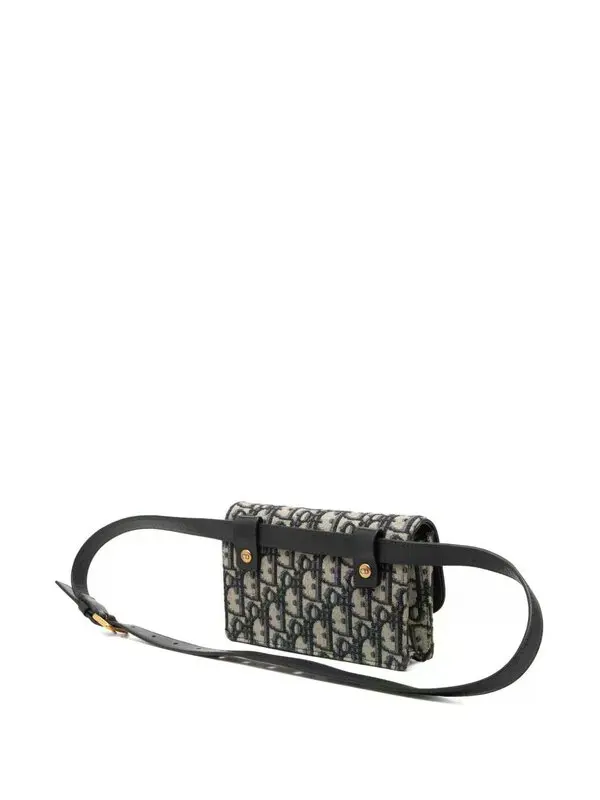 Dior 2020 Oblique Canvas Saddle Belt Bag