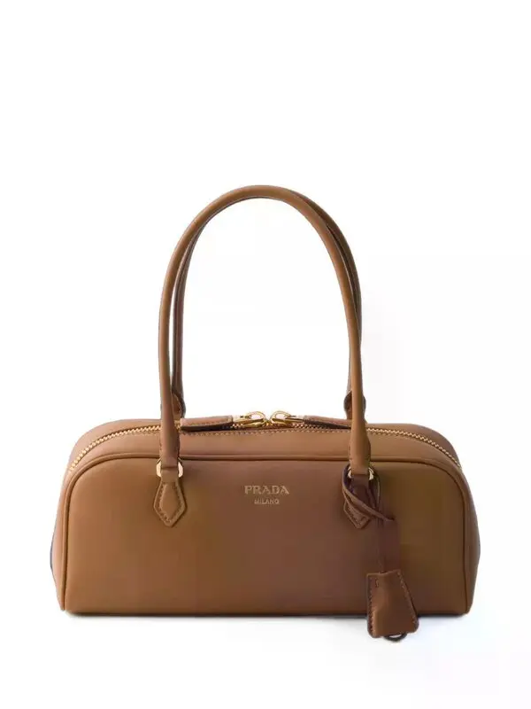 Prada Medium Leather Top-handle Bag - Brown