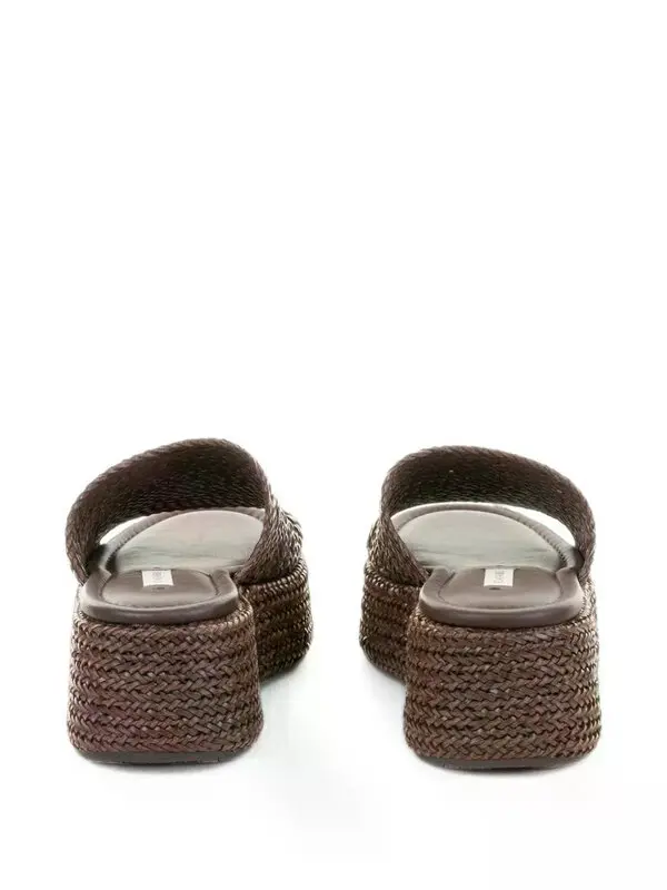 Casadei Woven Platform Sandals