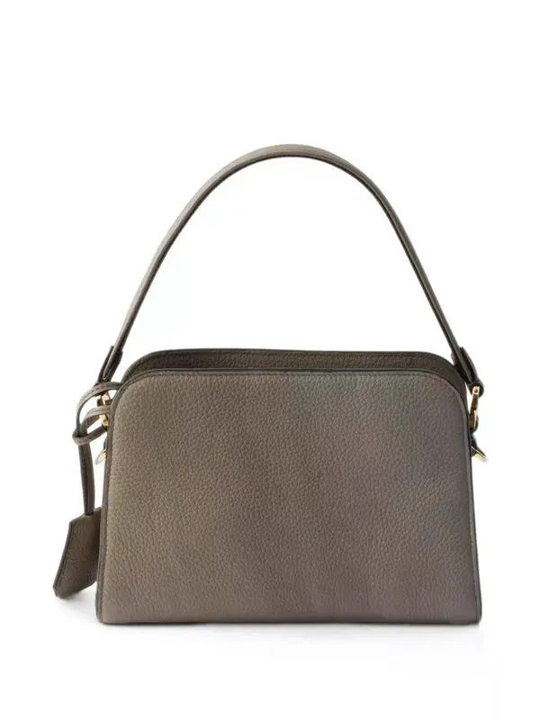 Prada Leather Mini Handbag - Grey