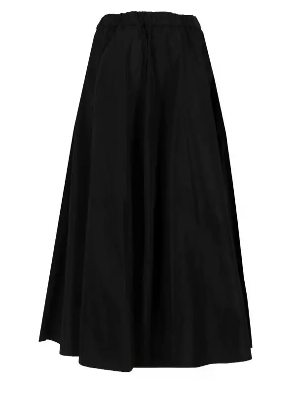 Aspesi Elasticated Flared Maxi Skirt - Black