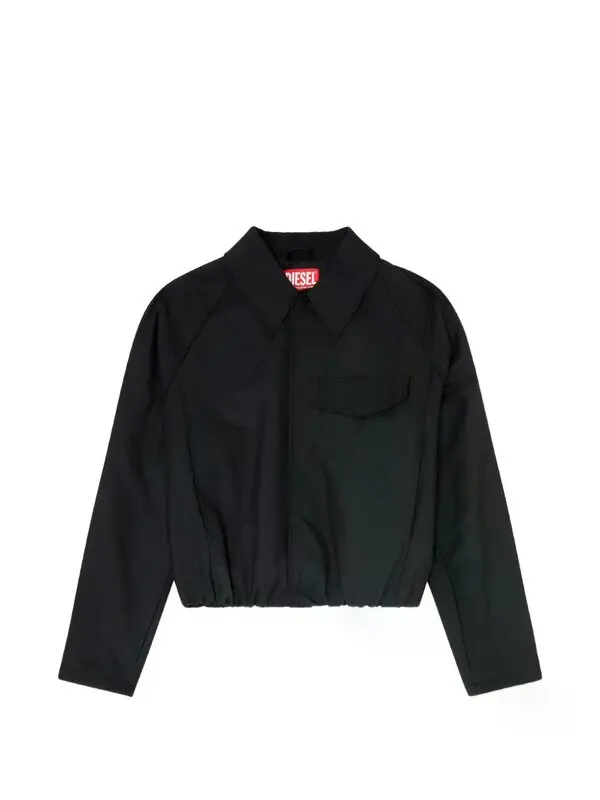 DIESEL® Raglan-sleeve Gathered Bomber Jacket