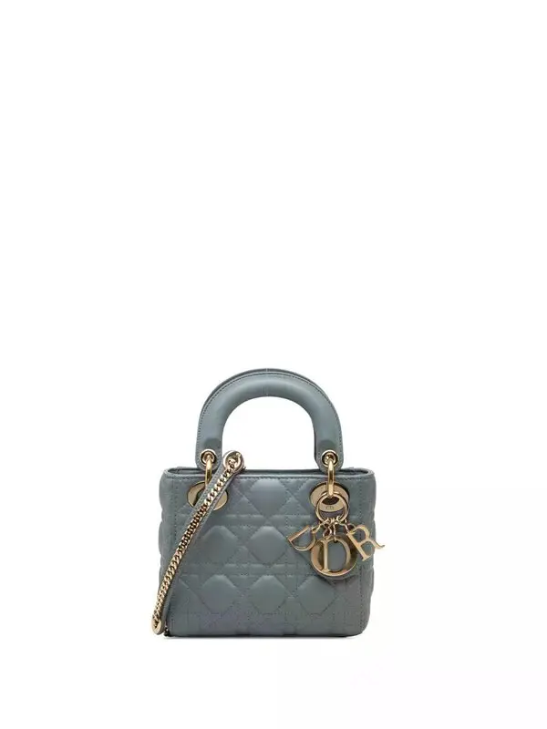 Dior 2018 Mini Lambskin Cannage Lady Satchel