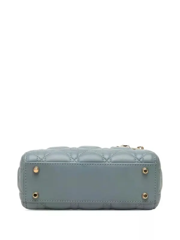 Dior 2018 Mini Lambskin Cannage Lady Satchel