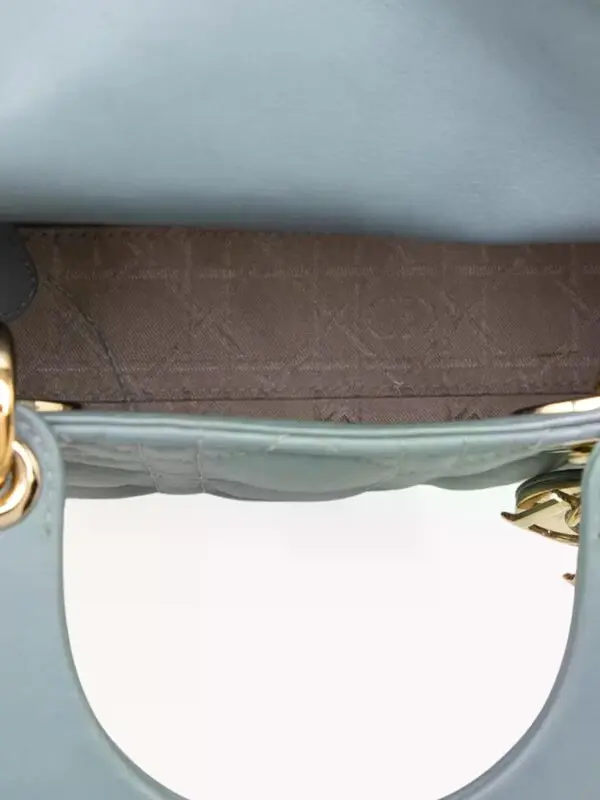 Dior 2018 Mini Lambskin Cannage Lady Satchel