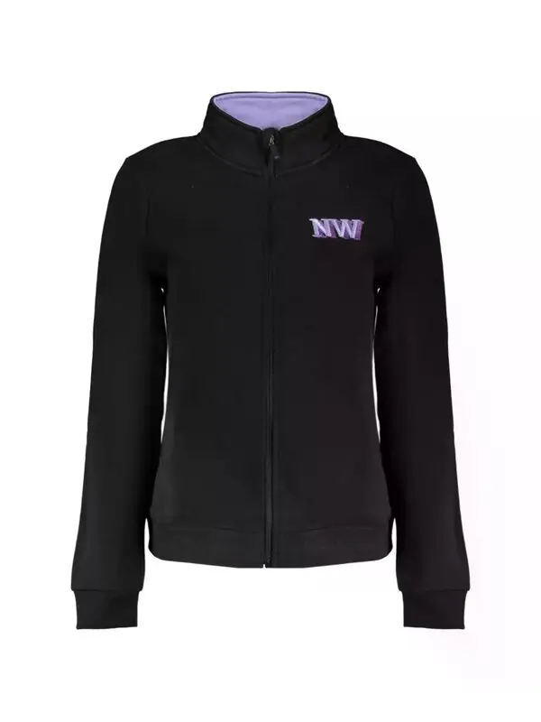 NORWEGIAN RAIN Logo-embroidered Zip-up Sweater