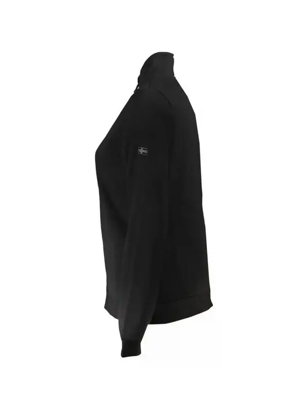 NORWEGIAN RAIN Logo-embroidered Zip-up Sweater