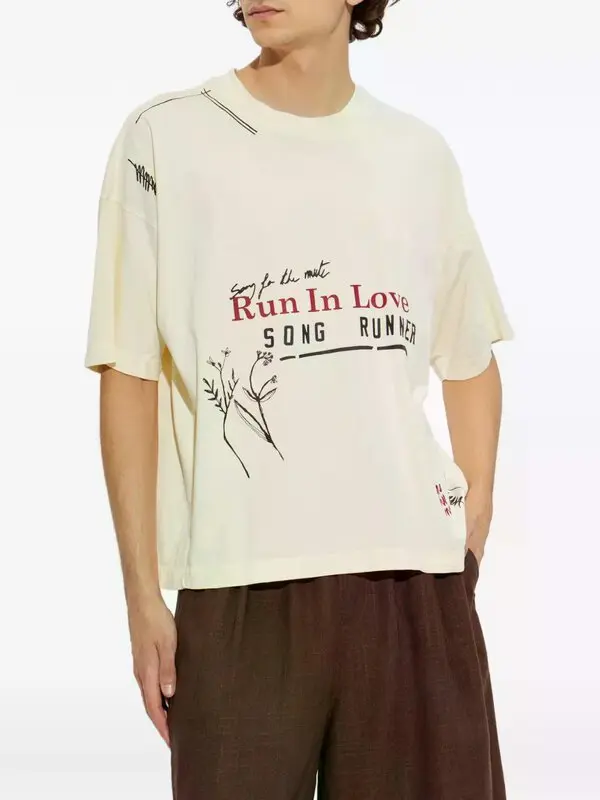 Adidas Xsong For The Mute Graphic-print T-shirt - Neutrals