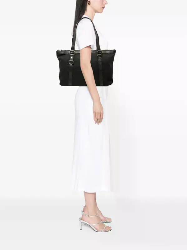 Gucci 2000-2015 Gg Canvas Abbey D Ring Tote Bag - Black