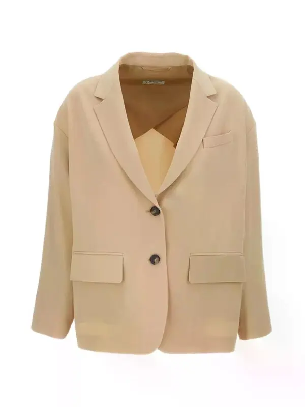 Alberto Biani Single-breasted Cady Blazer
