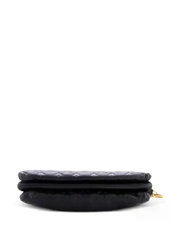 LOUIS VUITTON Coussin Bag Monogram Embossed Lambskin Mm Crossbody Bag - Black