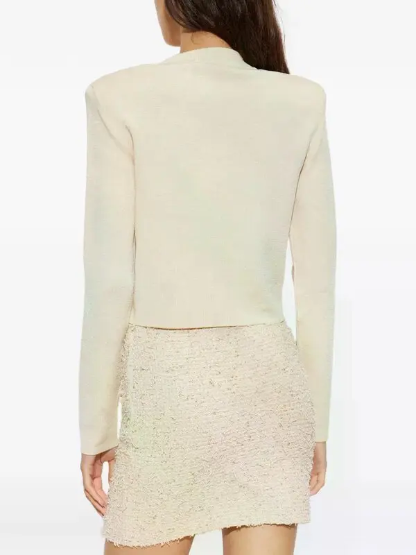 Balmain Shoulder-pad Button-up Cardigan