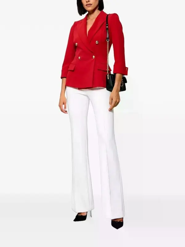 Elisabetta Franchi Double-breasted Peplum-hem Blazer