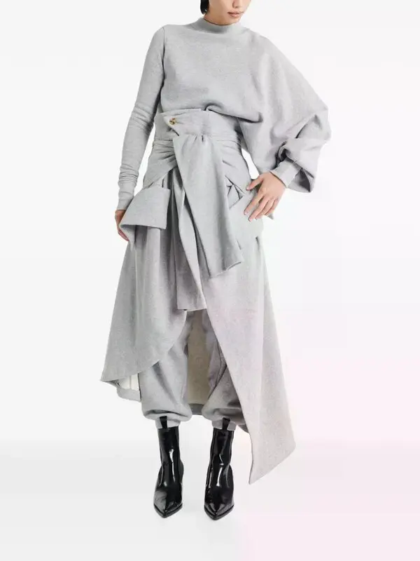 A.W.A.K.E. Mode Asymmetric Slouched-sleeve Sweatshirt