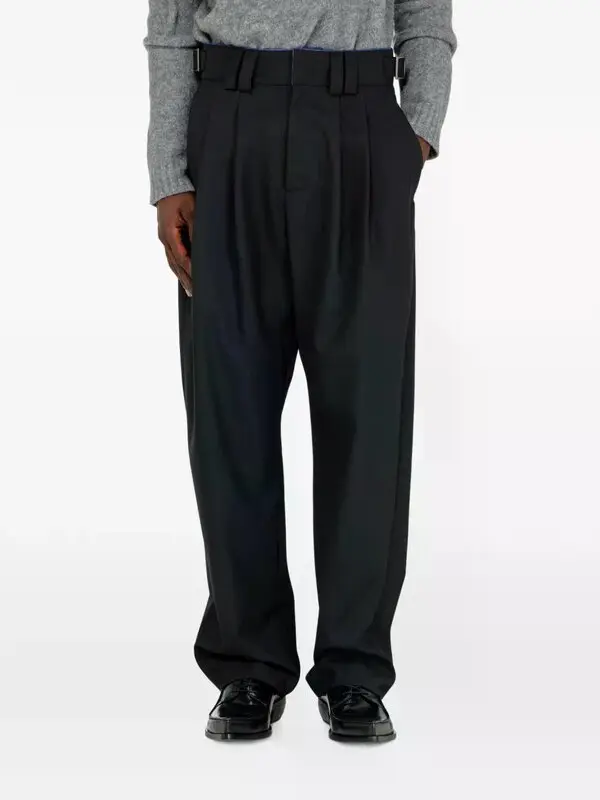 DIESEL® P-hit-cool Pleated Wide-leg Trousers