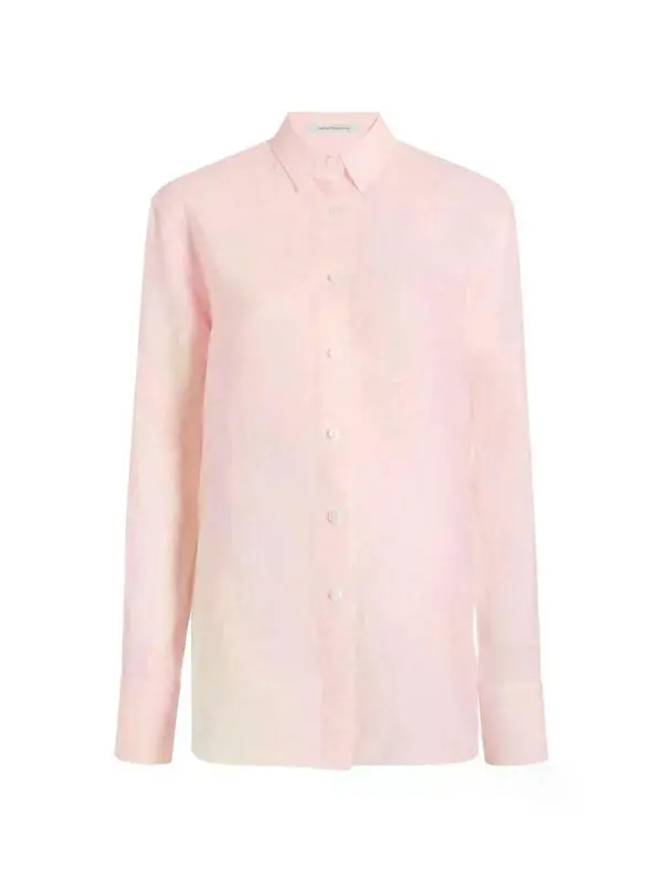 Another Tomorrow Oversized Button-front Shirt