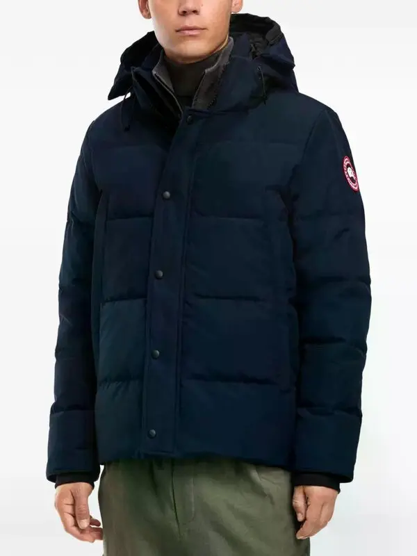 Canada Goose Wyndham Hooded Quilted Jacket - Blue