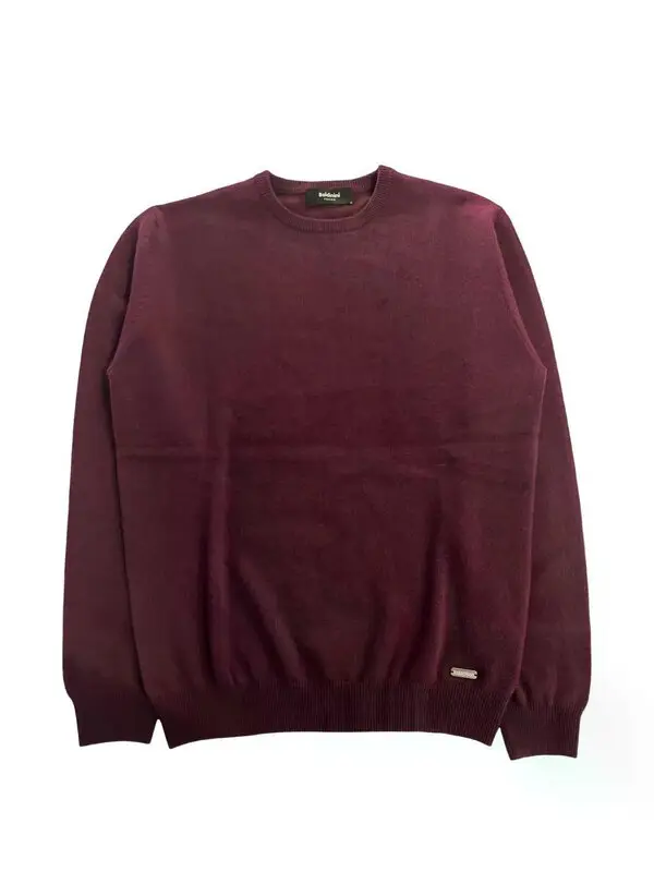 BALDININI Logo-plaque Crew-neck Sweater - Red