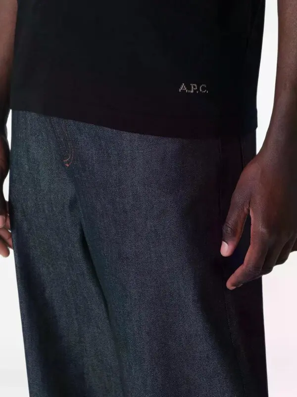 A.p.c. Logo-embroidered Short-sleeve Polo Shirt