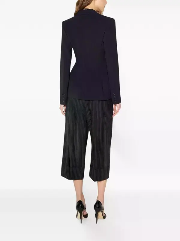 Elisabetta Franchi Jacket In Lightweight Crêpe - Black