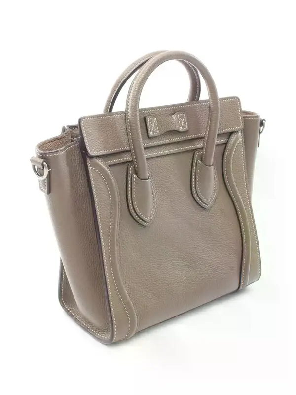 Celine 2010s Nano Luggage Tote Bag - Grey