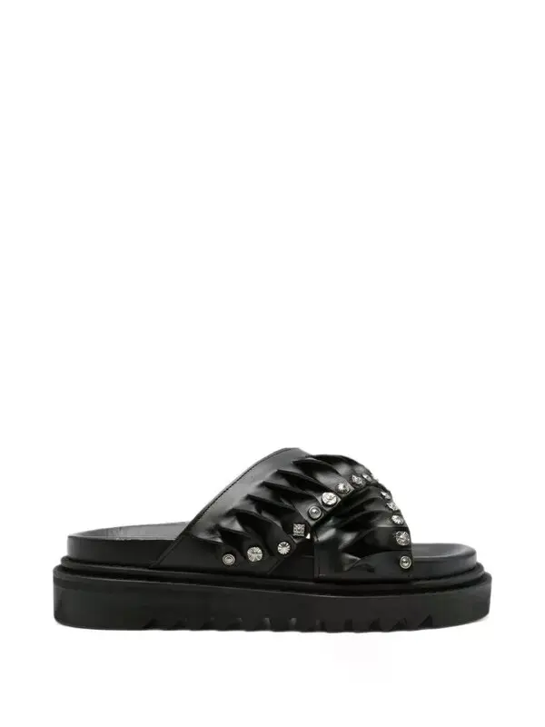 TOGA VIRILIS Studded Ruffled Sandals