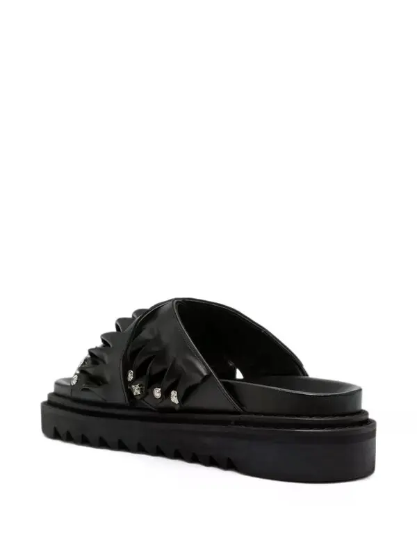 TOGA VIRILIS Studded Ruffled Sandals