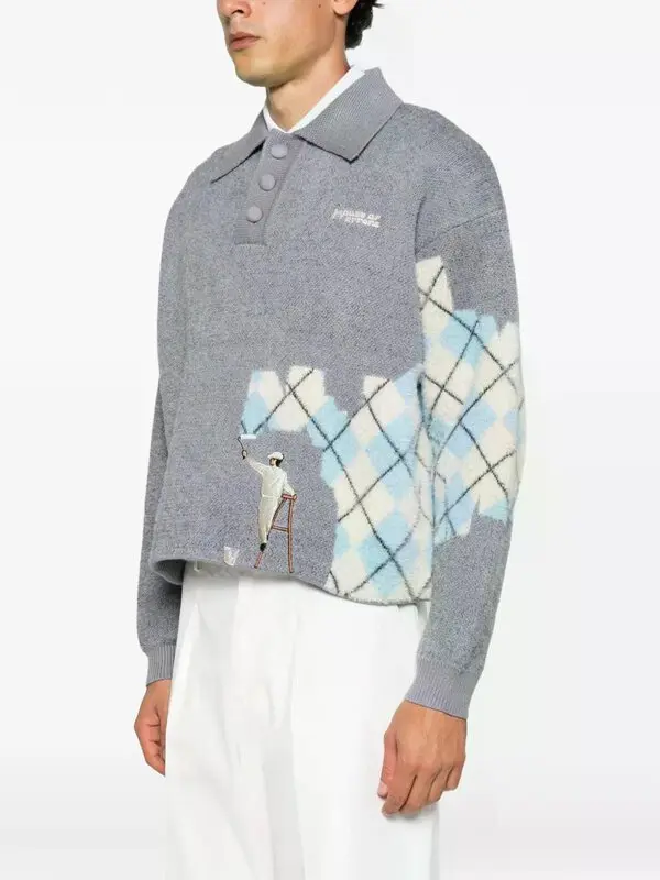HOUSE OF ERRORS Logo-embroidered Polo Shirt