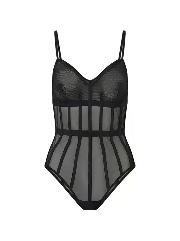 Liu Jo Tulle Structured Bodysuit