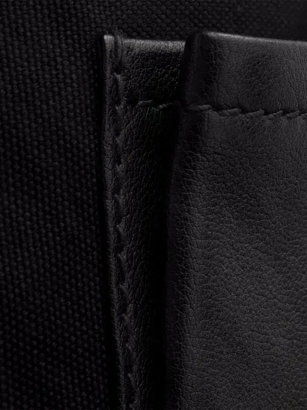 Prada Route Large Canvas And Leather Bag