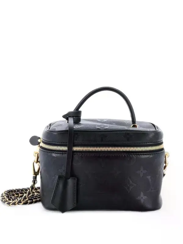 LOUIS VUITTON Vanity Handbag Monogram Ink Embossed Lambskin Pm Crossbody Bag