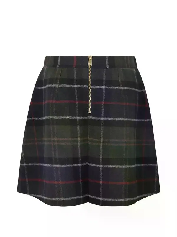 Barbour Marlow Pleated Mini Skirt - Blue