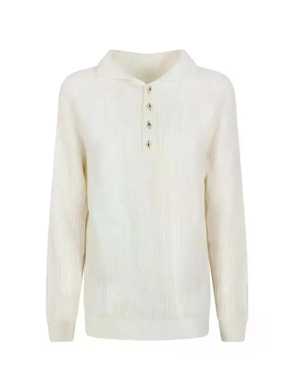 DONDUP Crystal-embellished Ribbed-knit Sweater