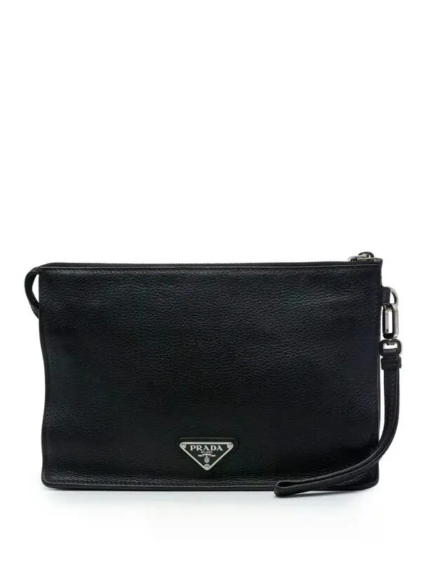 Prada 2013-2026 Vitello Daino Wristlet Clutch Bag