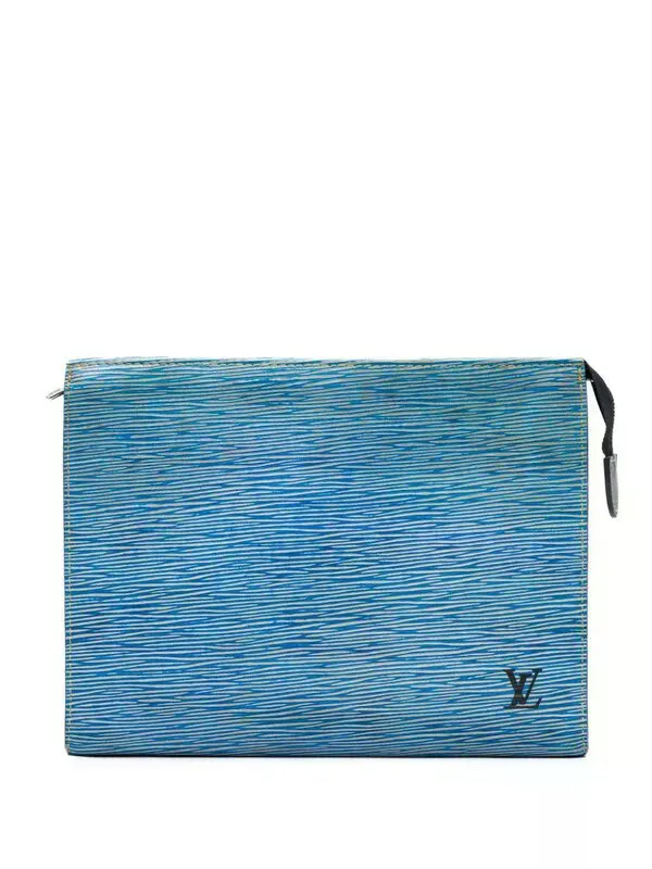 LOUIS VUITTON 2017 Epi Denim Toiletry Pouch 26 Clutch Bag