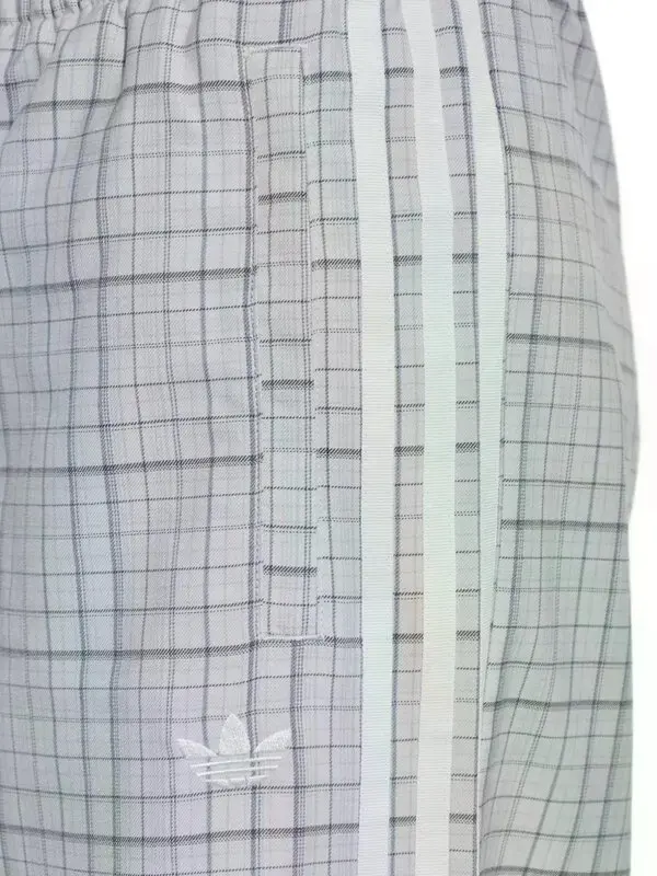 Adidas Checked Wide-leg Track Pants