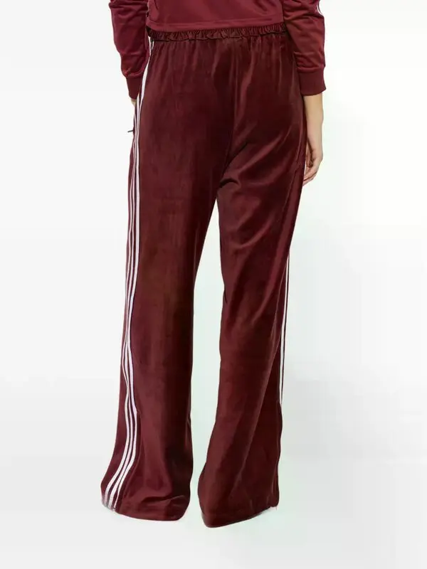 Adidas Velour Side-stripe Track Pants
