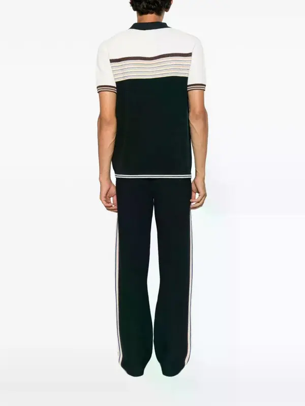 Casablanca Colour-block Polo Shirt