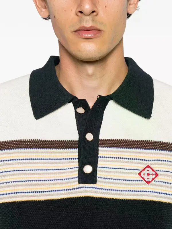 Casablanca Colour-block Polo Shirt