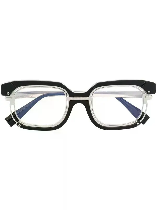 KUBORAUM H91 Metal Rectangle-frame Glasses